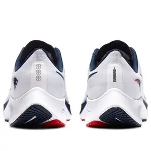 Nike Zoom Pegasus 37 "new England Patriots" Athletic Sneakers - White/yellow/orange