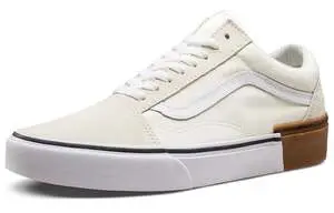 VANS Old Skool "gum Block" Low Top Sneakers - White/brown