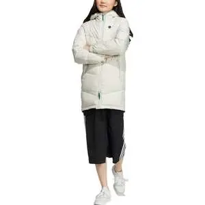 Adidas Padded Down Parka With Hood - White