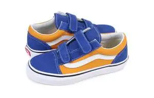 VANS Old Skool V "pop Blue Gold" Low Top Sneakers - Blue/orange
