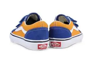 VANS Old Skool V "pop Blue Gold" Low Top Sneakers - Blue/orange