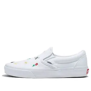 VANS Embroidered Slip-on Sneakers - White