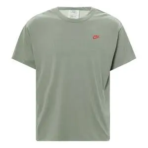 Nike Logo Reversible Casual Round Neck Short Sleeve Gray T-shirt - Default Color