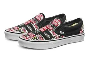 VANS Label Mix" Slip-on Sneakers - Black