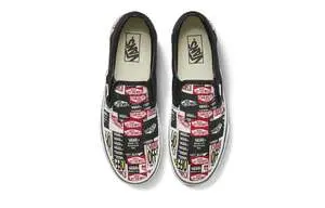 VANS Label Mix" Slip-on Sneakers - Black