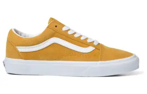 VANS Old Skool Pig Suede Low Top Sneakers - Yellow/white