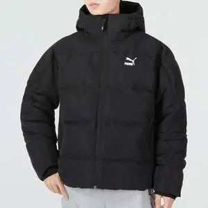 PUMA Classics Padded Down Jacket 'black - Black/white