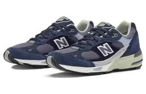 NEW BALANCE 991 Retro Low Top Sneakers - Blue/gray