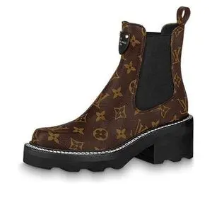 LOUIS VUITTON Monogram Canvas Chelsea Boots
