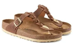 BIRKENSTOCK Gizeh Braided Leather Sandals