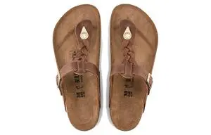 BIRKENSTOCK Gizeh Braided Leather Sandals