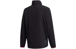 Adidas Windbreaker Jacket With Sporty Stripes