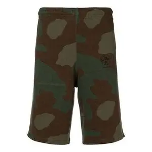 Off-White Camouflage Logo Track Shorts - Green