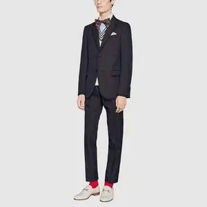 Gucci V-neck Wool Knit With Bee Applique