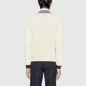 Gucci V-neck Wool Knit With Bee Applique