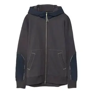 CONVERSE X Paria Farzaneh Crossover Splicing Hooded Zipper Jacket - Blue