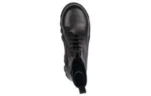Balenciaga Bulldozer Lace-up Leather High Top Boots