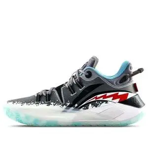LI-NING Cj2 "shark" Basketball Sneakers - Blue/white