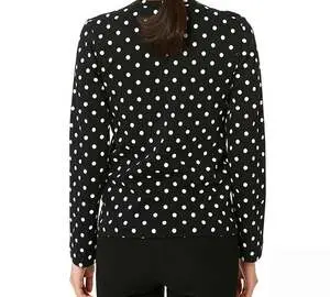 Play Comme Des Garcon Polka Dots Long Sleeve T-shirt - Black