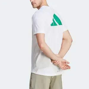 Adidas Workout Base Logo Tee 'white Transparent - White/transparent