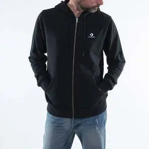 CONVERSE Zip Up Hooded Jacket With Logo