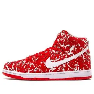 Nike Dunk High Prm "raw Meat" High Top Skate Sneakers - Red