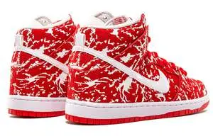 Nike Dunk High Prm "raw Meat" High Top Skate Sneakers - Red