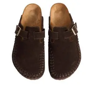 BIRKENSTOCK X Kith Boston Braided Suede Clogs
