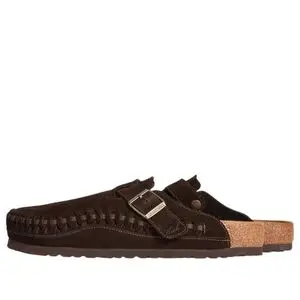 BIRKENSTOCK X Kith Boston Braided Suede Clogs - Mocca