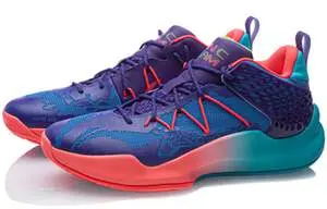LI-NING Sonic Team Mid Basketball Sneakers - Purple/blue
