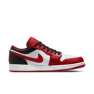 JORDAN 1 Low "reverse Black Toe" Sneakers - Red/white/black