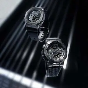 Casio G-shock Digital-analog Stainless Steel Watch - Black/titanium