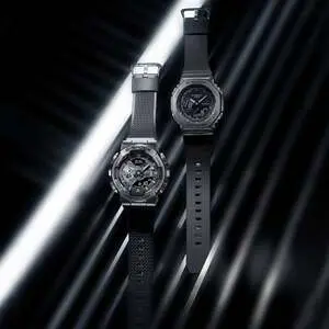 Casio G-shock Digital-analog Stainless Steel Watch - Black/titanium