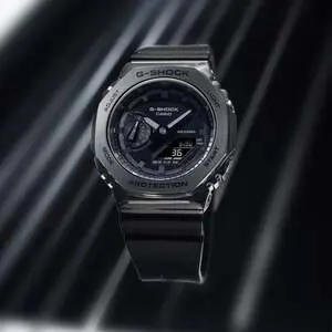Casio G-shock Digital-analog Stainless Steel Watch - Black/titanium