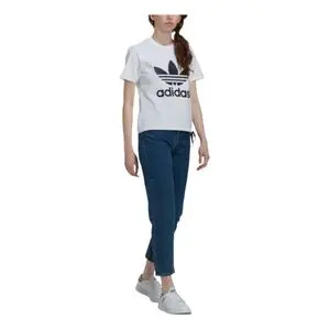 Adidas Original Trefoil T-shirt With Lace-up Detail