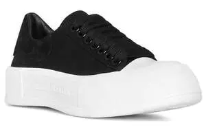 Alexander McQueen Deck Lace Up Plimsoll - Black/white