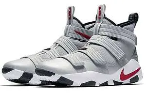 Nike Lebron Soldier 11 High-top Sneakers - Silver/red/white