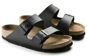 BIRKENSTOCK Arizona Soft Footbed Sandals - Black