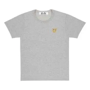 Play Comme Des Garcon COMME Des GARCONS PLAY Gold Heart T-Shirt Grey