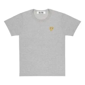 Play Comme Des Garcon Gold Heart T-shirt - Grey