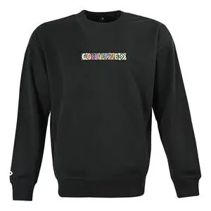 CONVERSE Embroidered Workmark Fleece Crewneck Sweatshirt