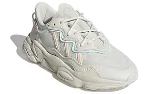 Adidas Ozweego Lace Up Sneakers - Cloud White/bliss Orange/almost Blue