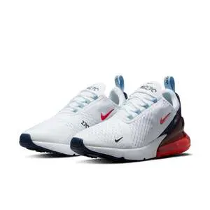 Nike Max 270 Athletic Sneakers - White/blue/red