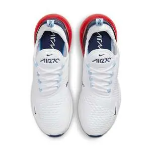 Nike Max 270 Athletic Sneakers - White/blue/red