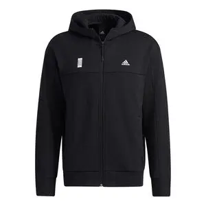 Adidas Athleisure Zip-up Hooded Jacket - Black