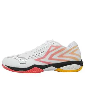 Mizuno Wave Claw El 2 Wide Athletic Sneakers - White/orange/black
