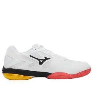 Mizuno Wave Claw El 2 Wide Athletic Sneakers - White/orange/black