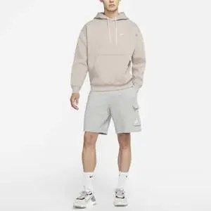 Nike Logo Embroidered Fleece Lined Hoodie - Multi-color