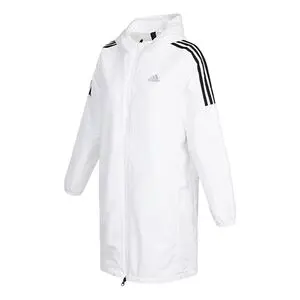 Adidas Sports Training Hooded Jacket - White