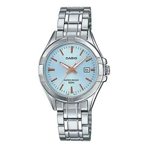 Casio Stainless Steel Quartz Watch - Blue